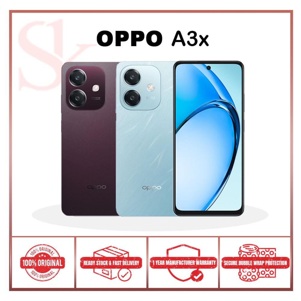 Oppo A3x [4GB / 6GB RAM| 64GB / 128GB ROM]